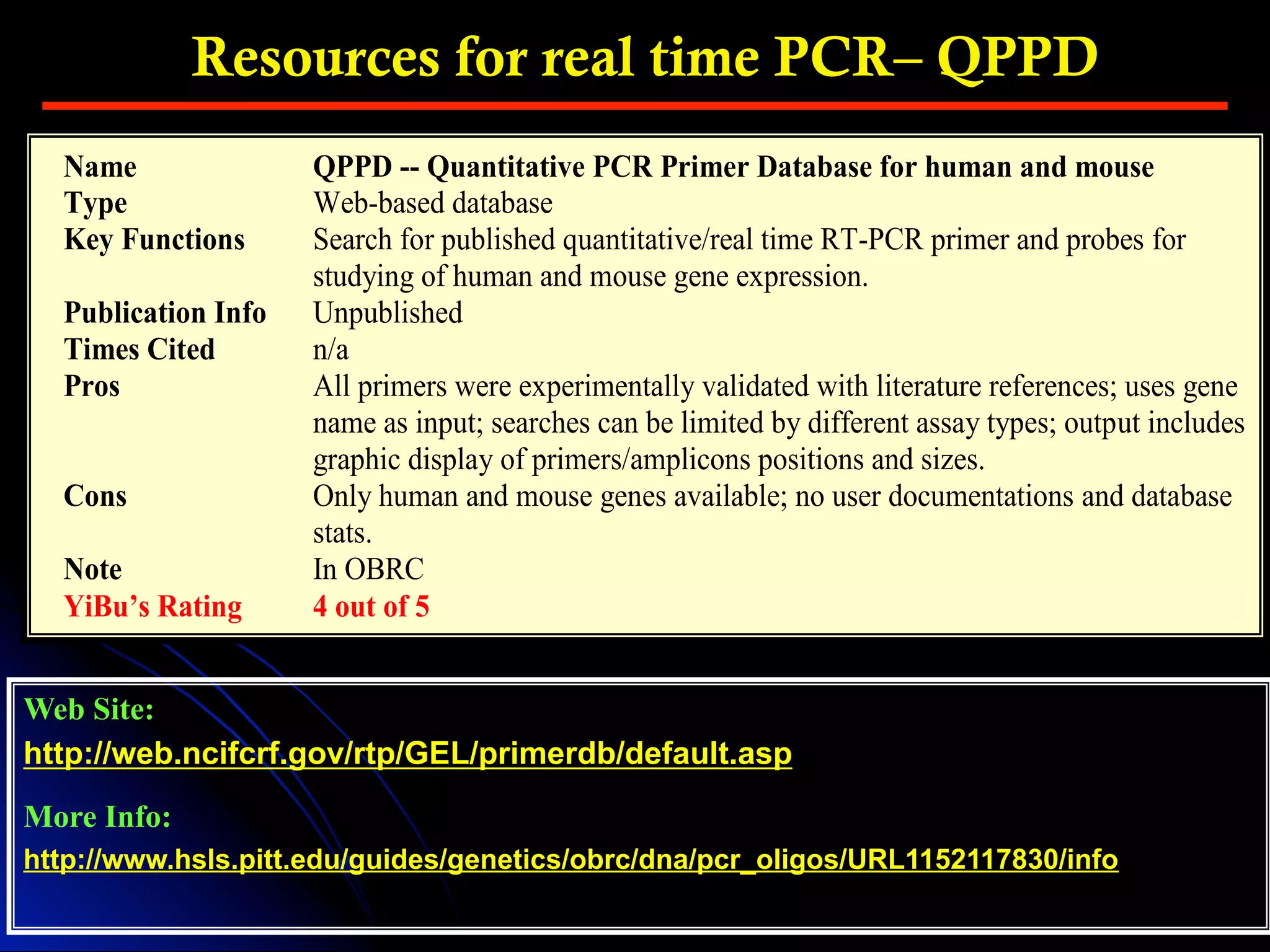 Pcr primer design | PDF | Chemistry | Science