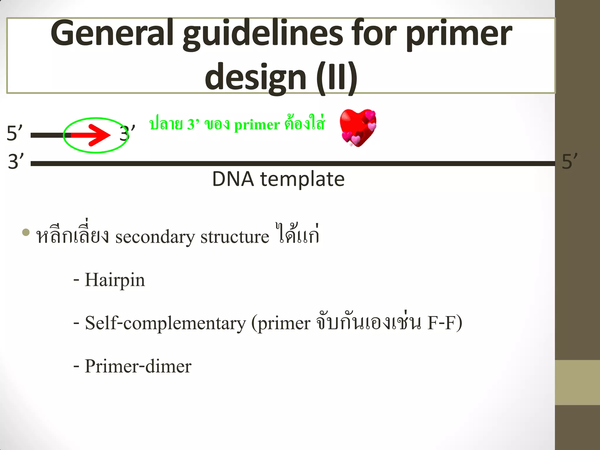 PCR primer design | PDF