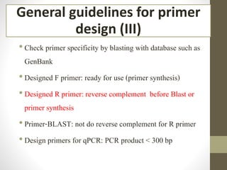 Pcr primer design english version | PDF