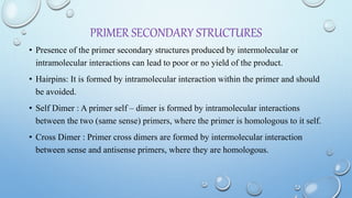 Pcr & primer designing | PPTX