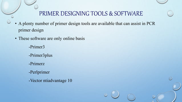 Pcr & primer designing | PPT