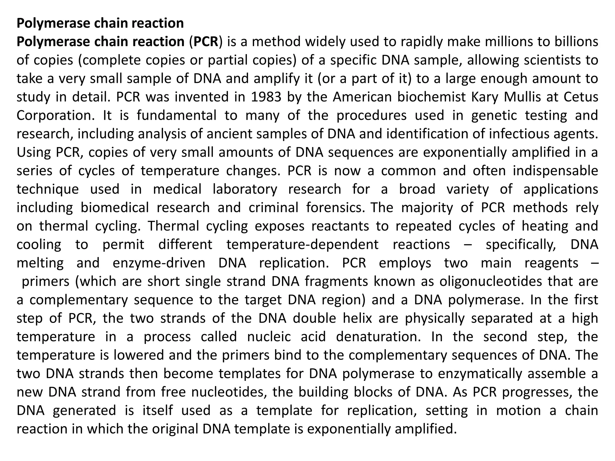 Polymerase chain reaction andRestriction fragment length polymorphism ...