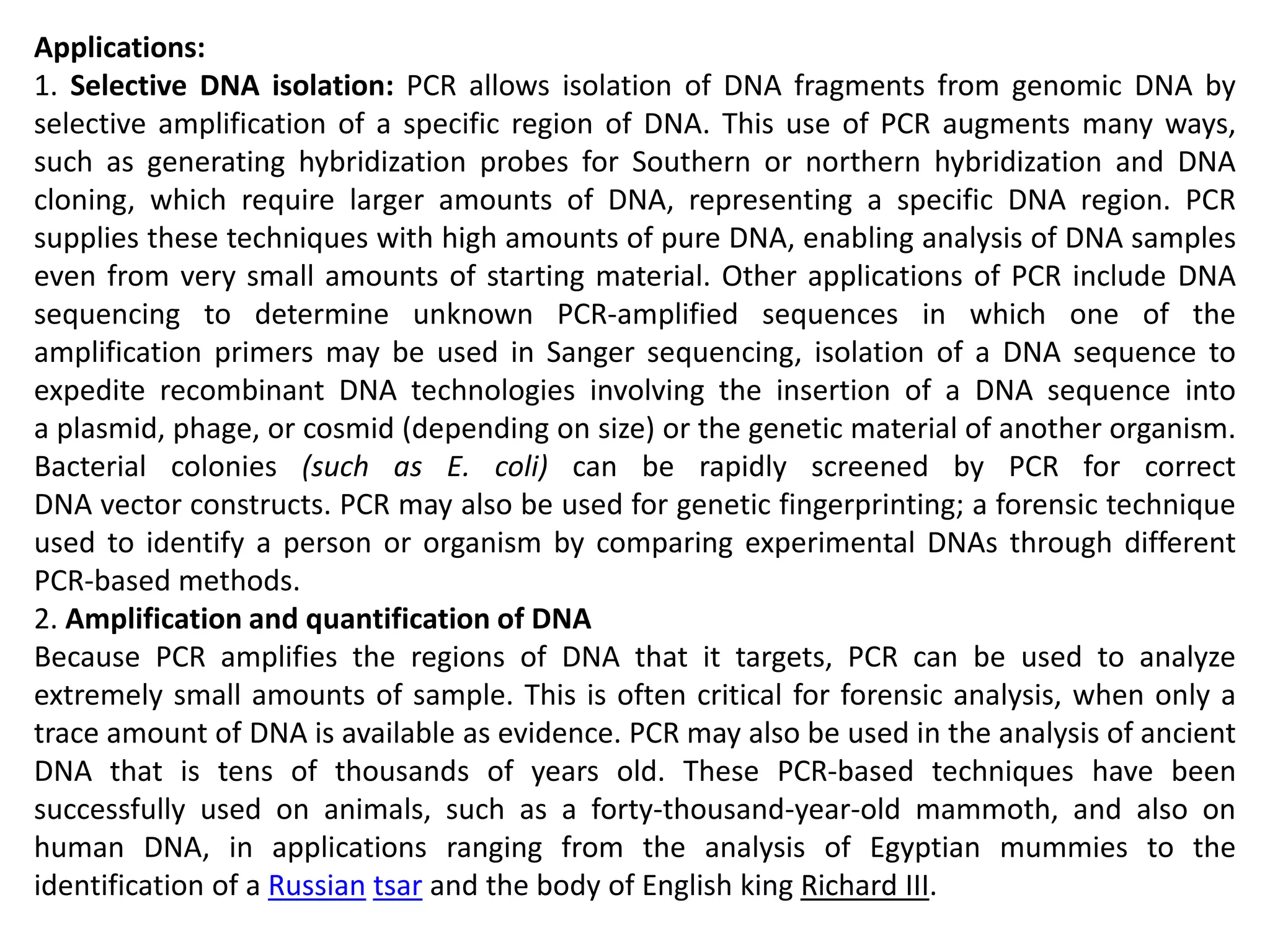 Polymerase chain reaction andRestriction fragment length polymorphism ...