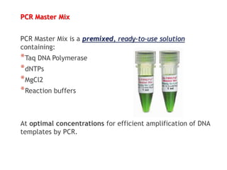 Polymerase Chain Reaction - PCR | PPTX