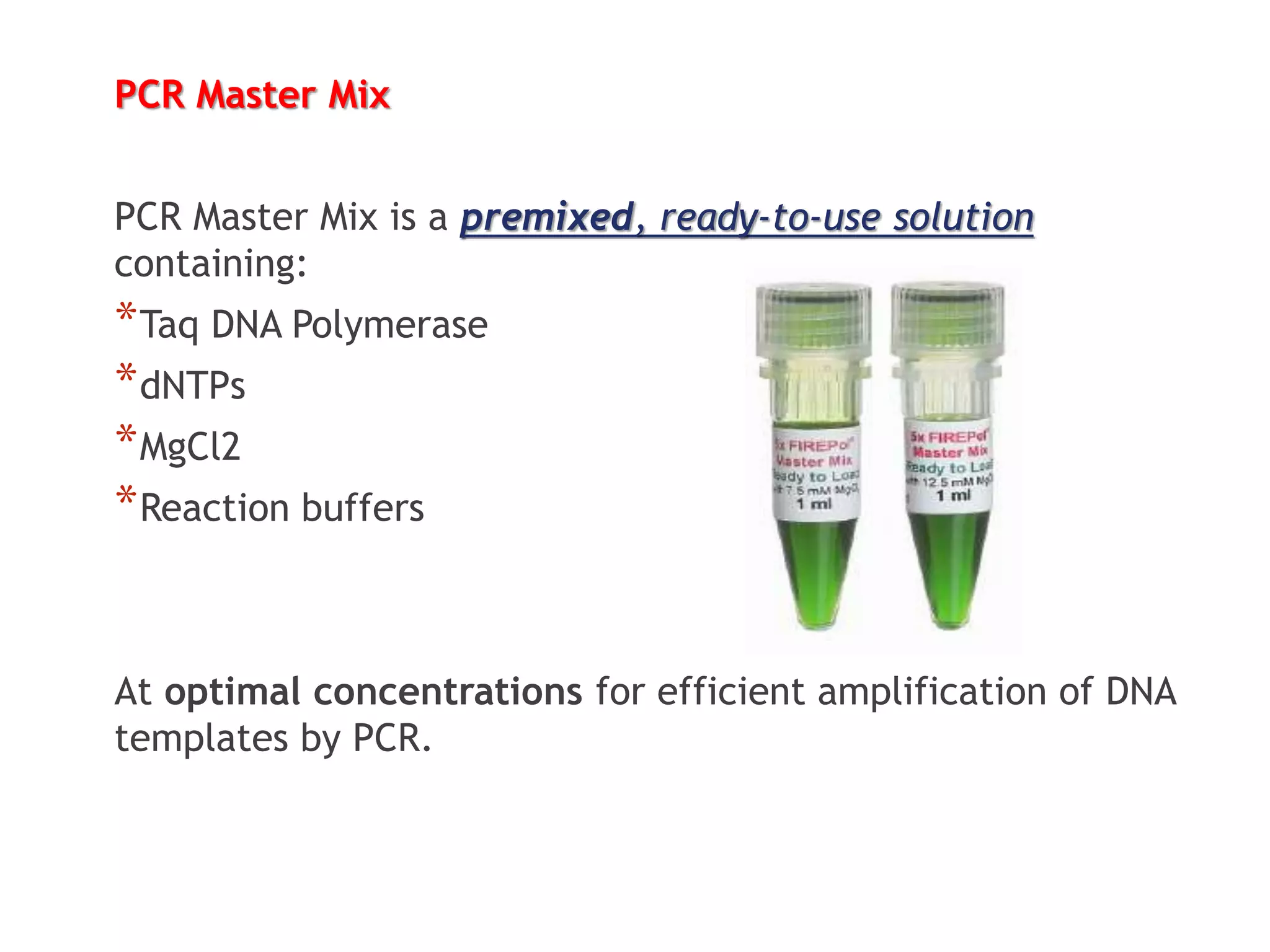 Polymerase Chain Reaction - PCR | PPTX