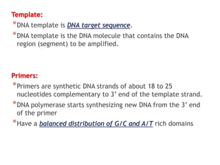 Polymerase Chain Reaction - PCR | PPTX