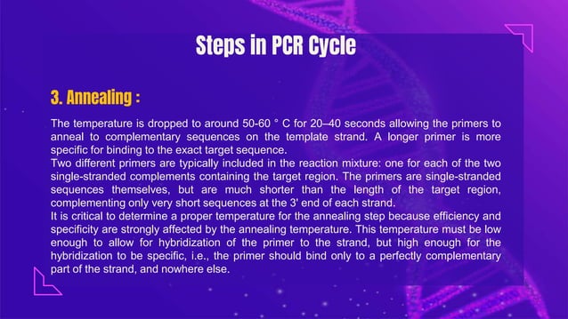 PCR - Polymerase Chain Reaction | PPTX