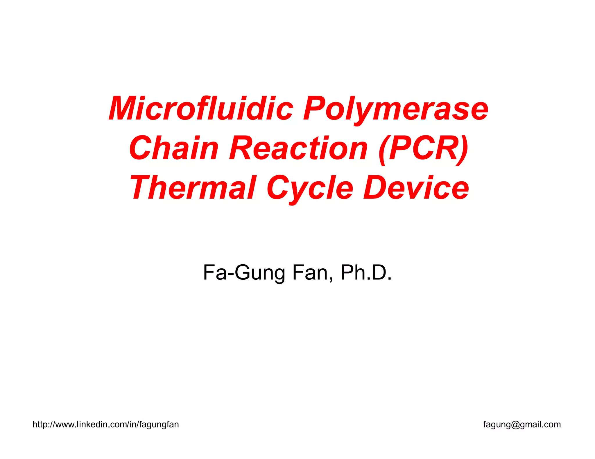 PCR thermal cycle device | PPT