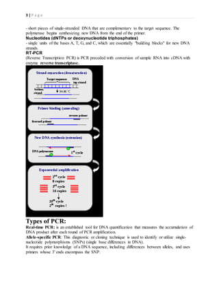 Pcr & types | DOCX