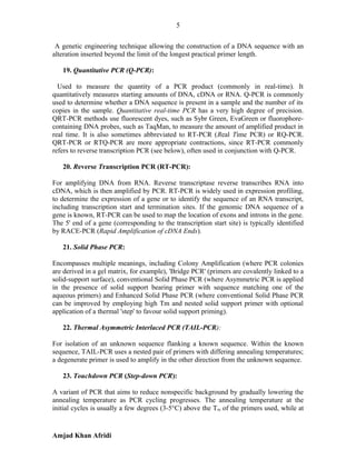 PCR and Its Types | DOC