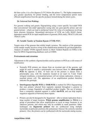 PCR and Its Types | DOC