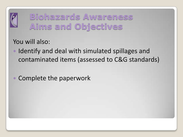 109 Clean & Dispose of Body Fluids & Hazardous Items | PPT