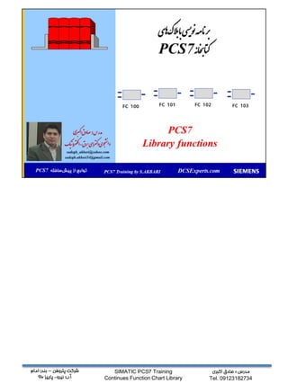 کار با توابع کتابخانه PCS7 7.1 | PDF