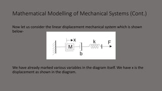 Mathematical Modelling of Control Systems | PPTX