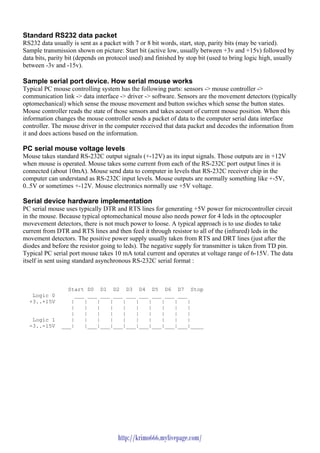 Pc Serial Port Rs 232 De9 Pinout | PDF | Computer Peripherals | Computing