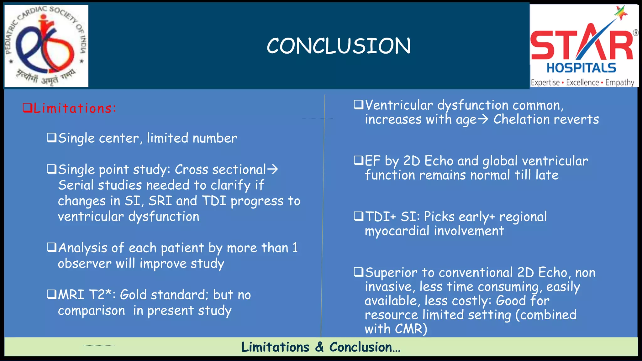 THALASSEMIA: VENTRICULAR DYSFUNCTION ASSESSMENT | PPT