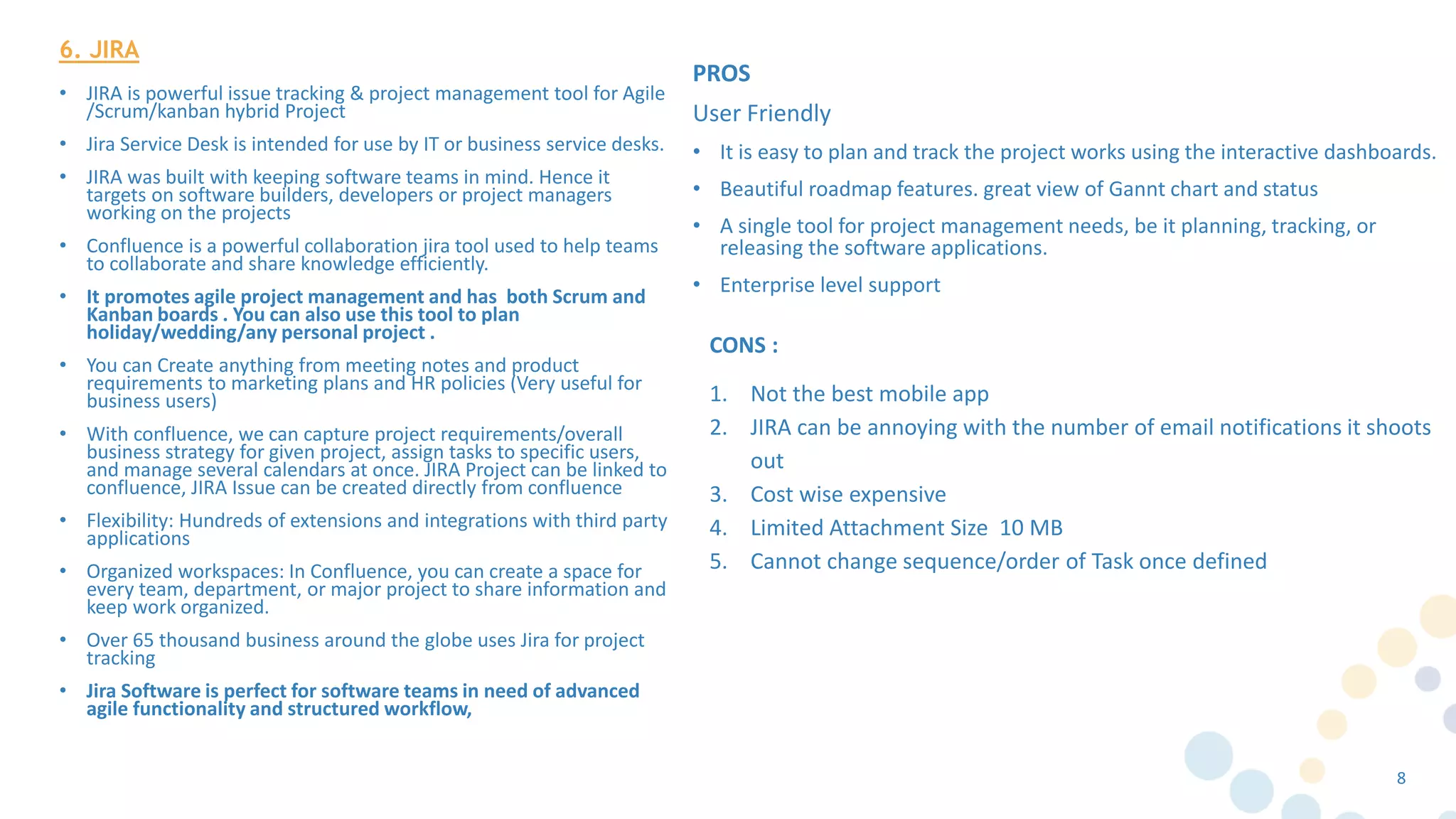 Slide Deck -Project Management Tools Evaluation/Comparison | PPTX