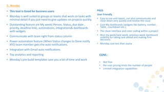 Slide Deck -Project Management Tools Evaluation/Comparison | PPTX