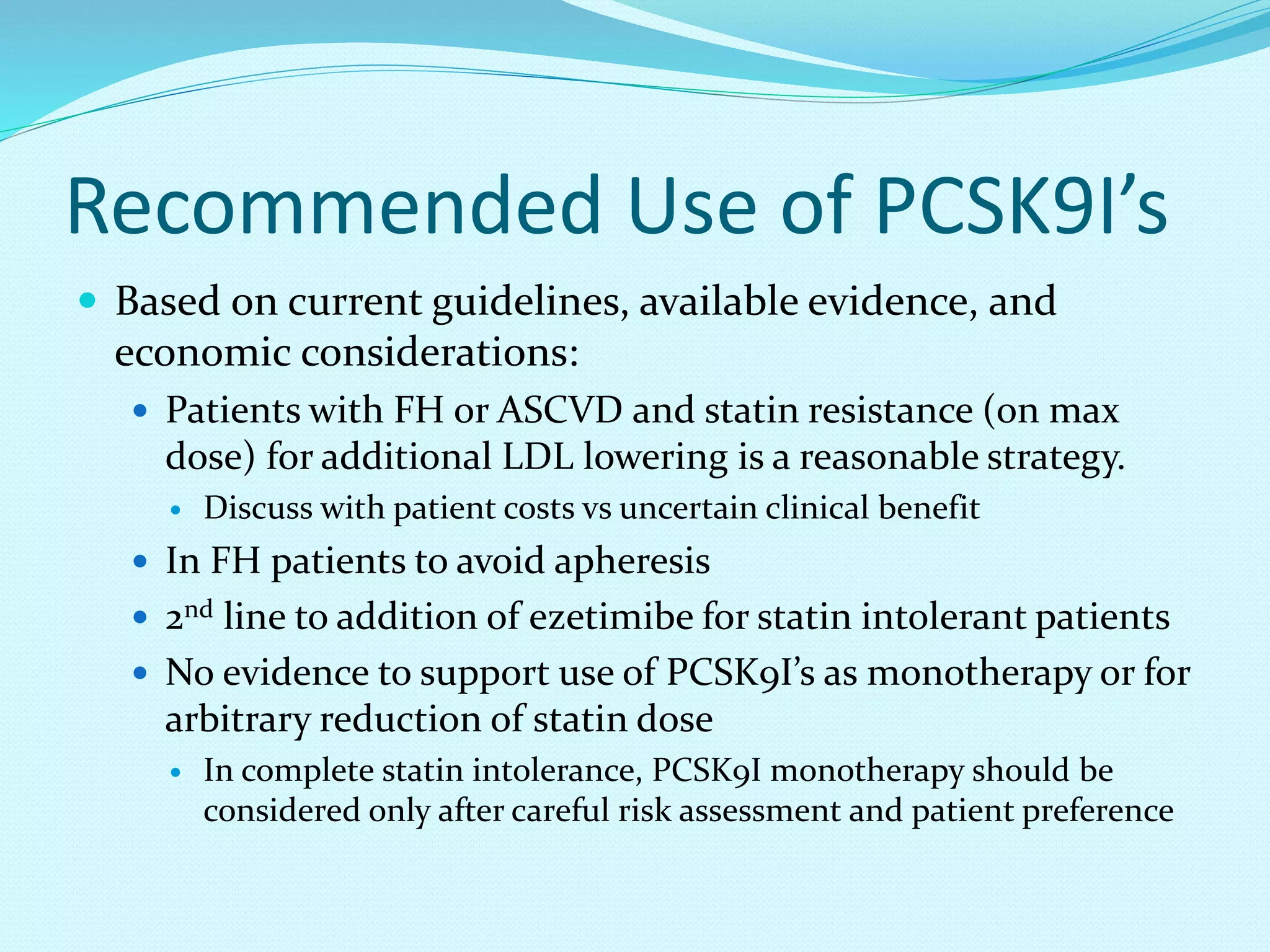 Pcsk 9 inhibitors | PPTX