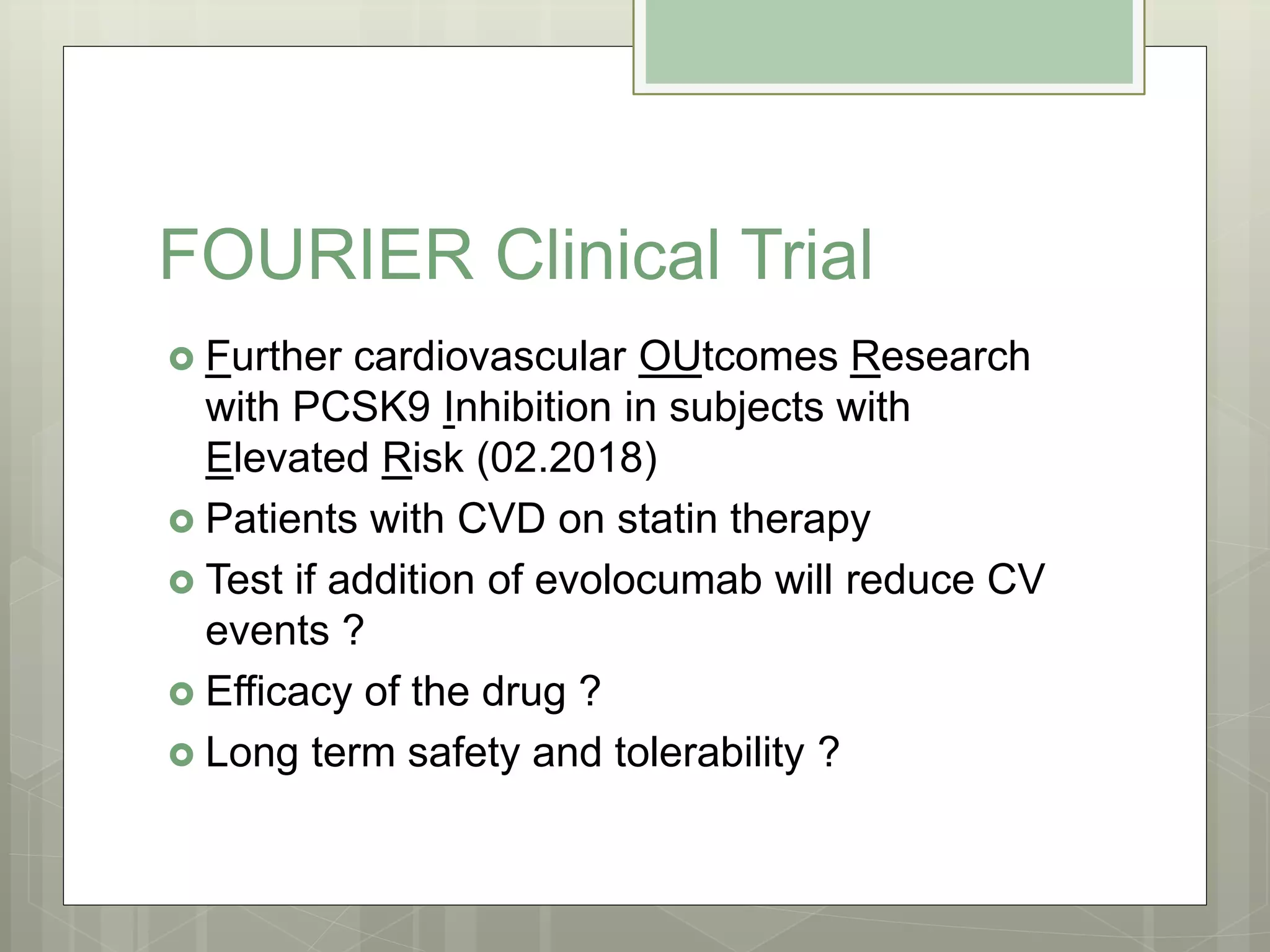 Pcsk9 inhibitors thesis defence | PPTX