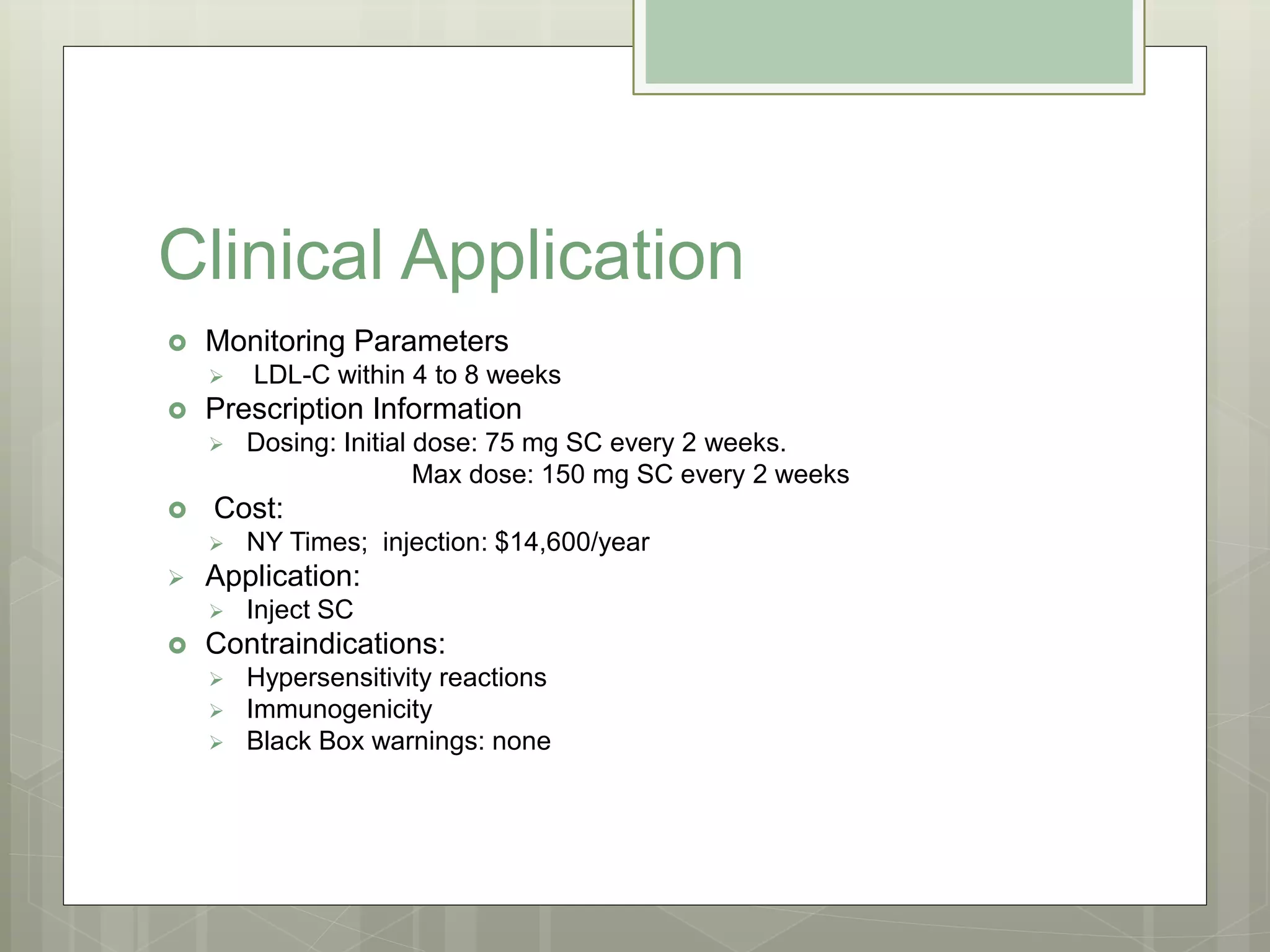 Pcsk9 inhibitors thesis defence | PPTX