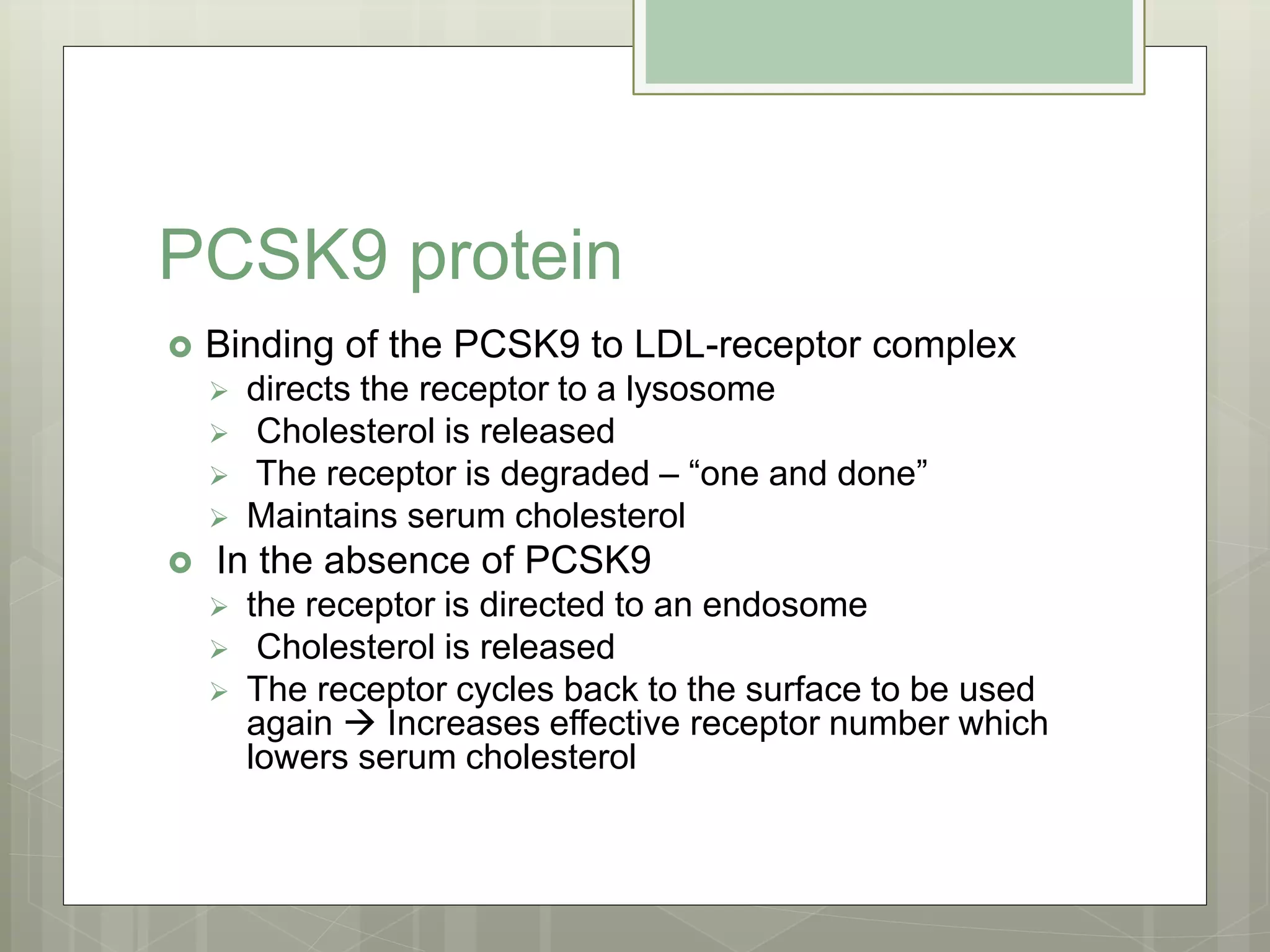 Pcsk9 inhibitors thesis defence | PPTX