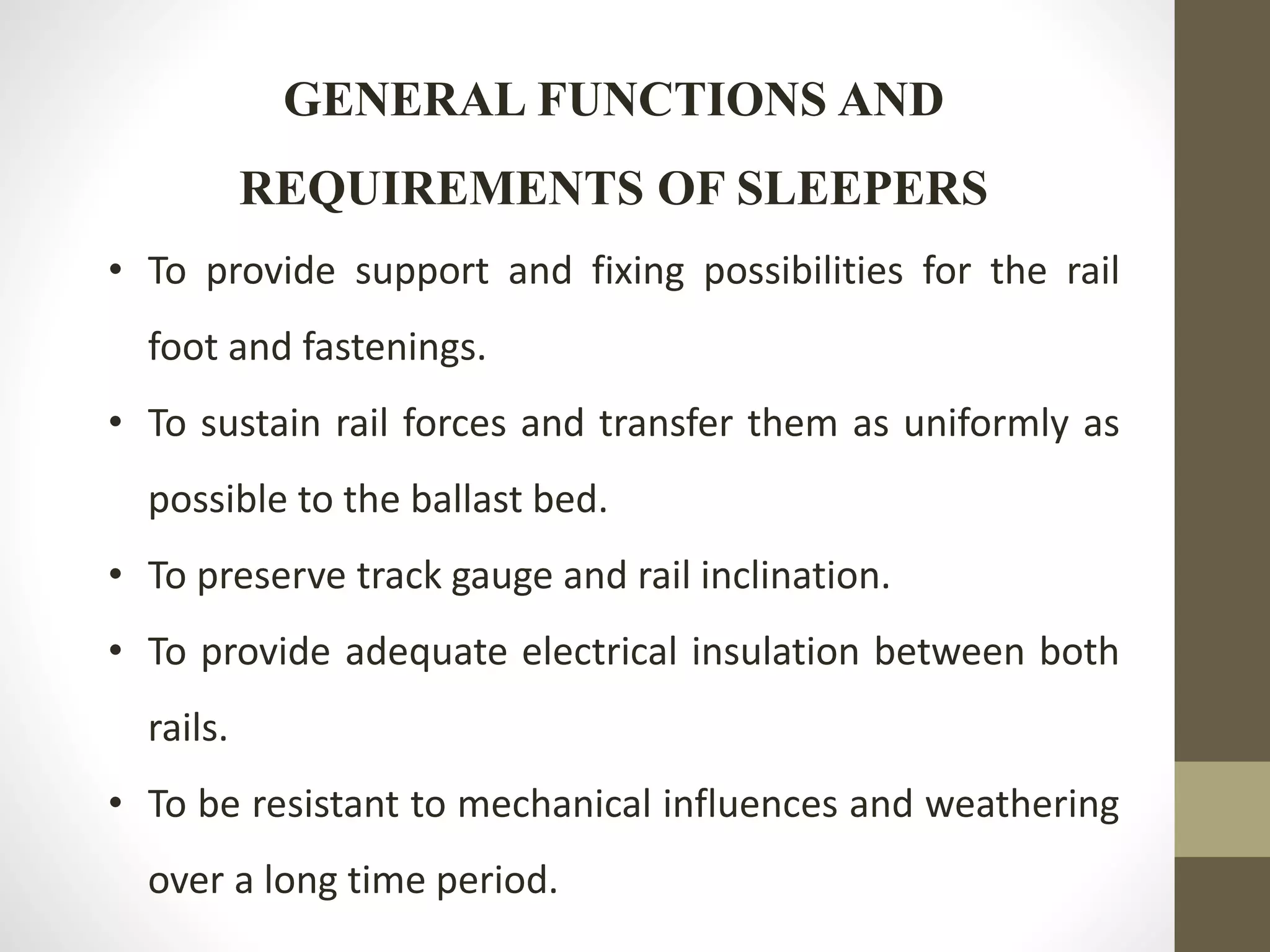 ANALYSIS AND DESIGN OF PRESTRESSED SLEEPERS | PPTX
