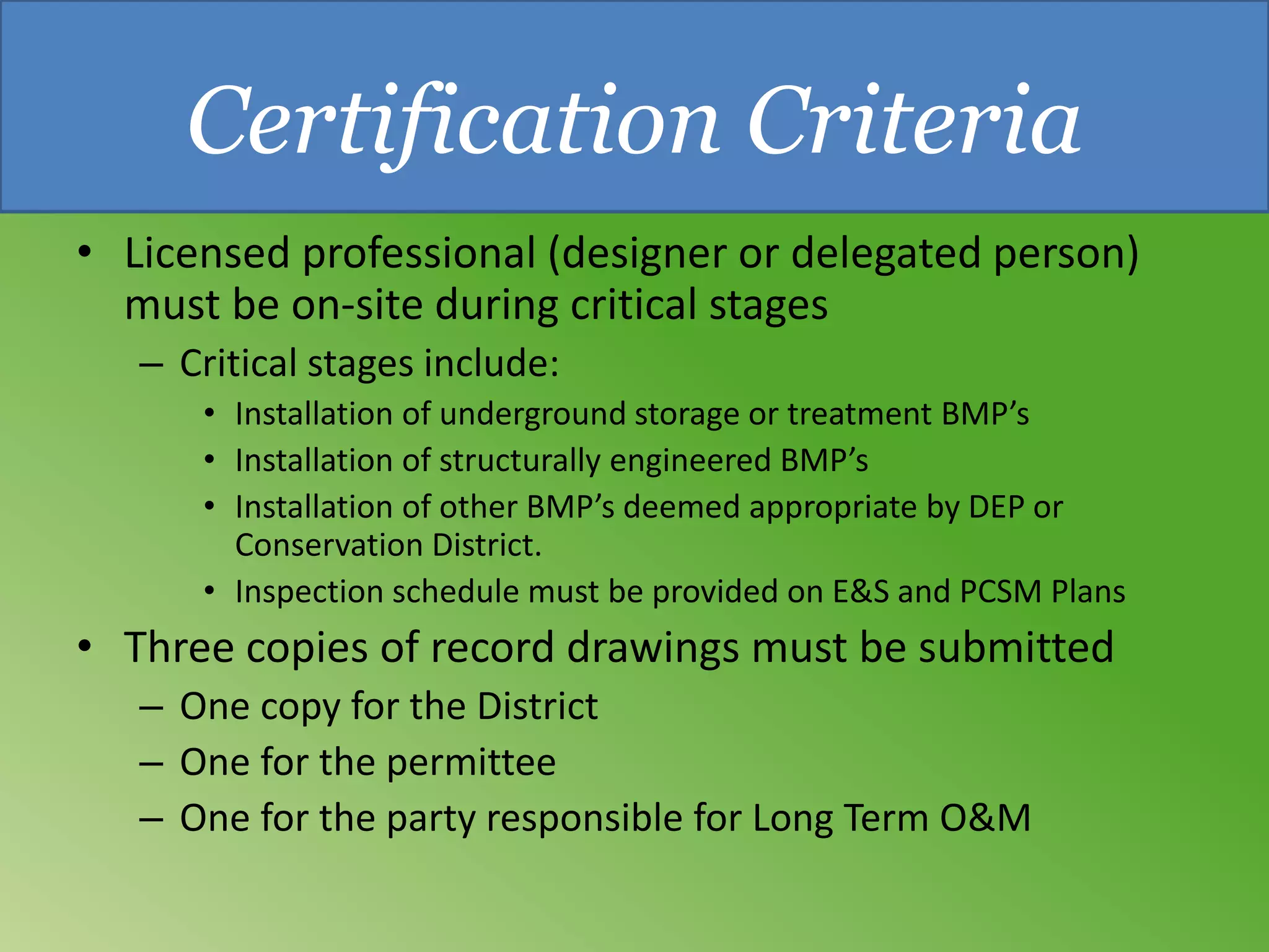 Pcsm requirements copy | PPT