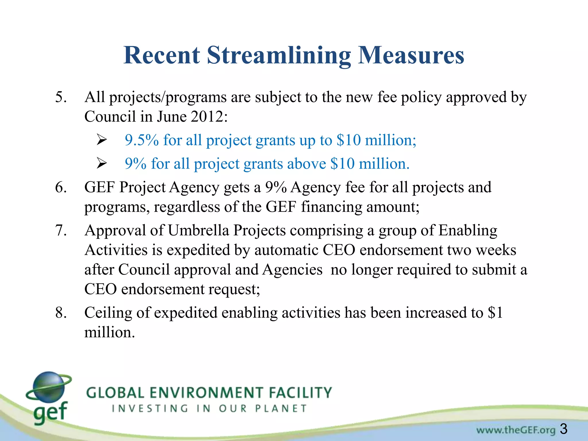 GEF Project Cycle Streamlining | PPT