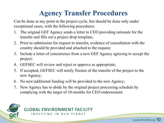 GEF Project Cycle Streamlining | PPT