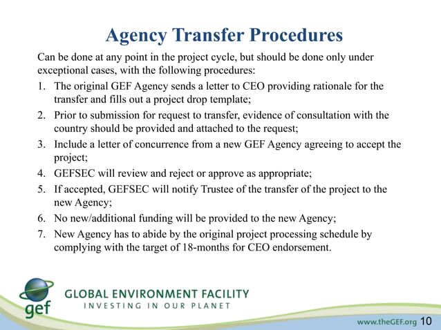 GEF Project Cycle Streamlining | PPT
