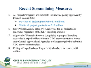 GEF Project Cycle Streamlining | PPT