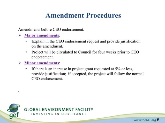 GEF Project Cycle Streamlining | PPT