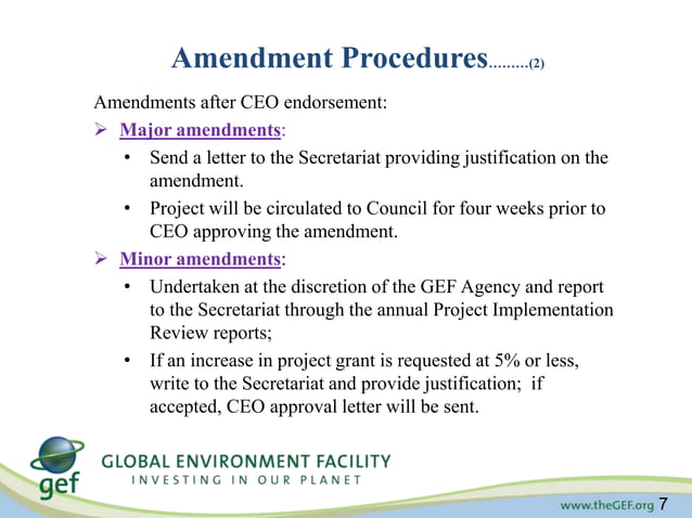 GEF Project Cycle Streamlining | PPT