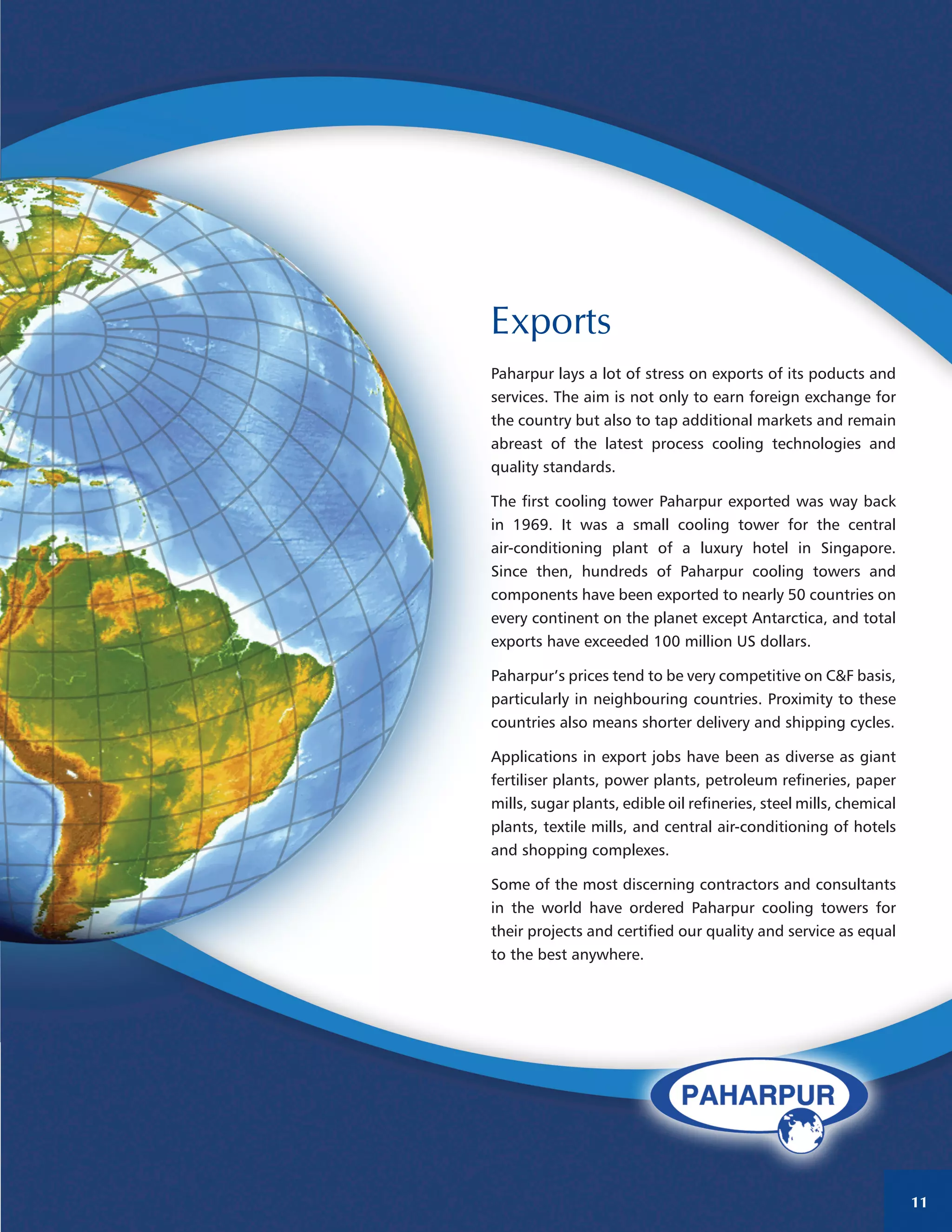 Paharpur Cooling Towers Ltd corporate brochure 2018 | PDF