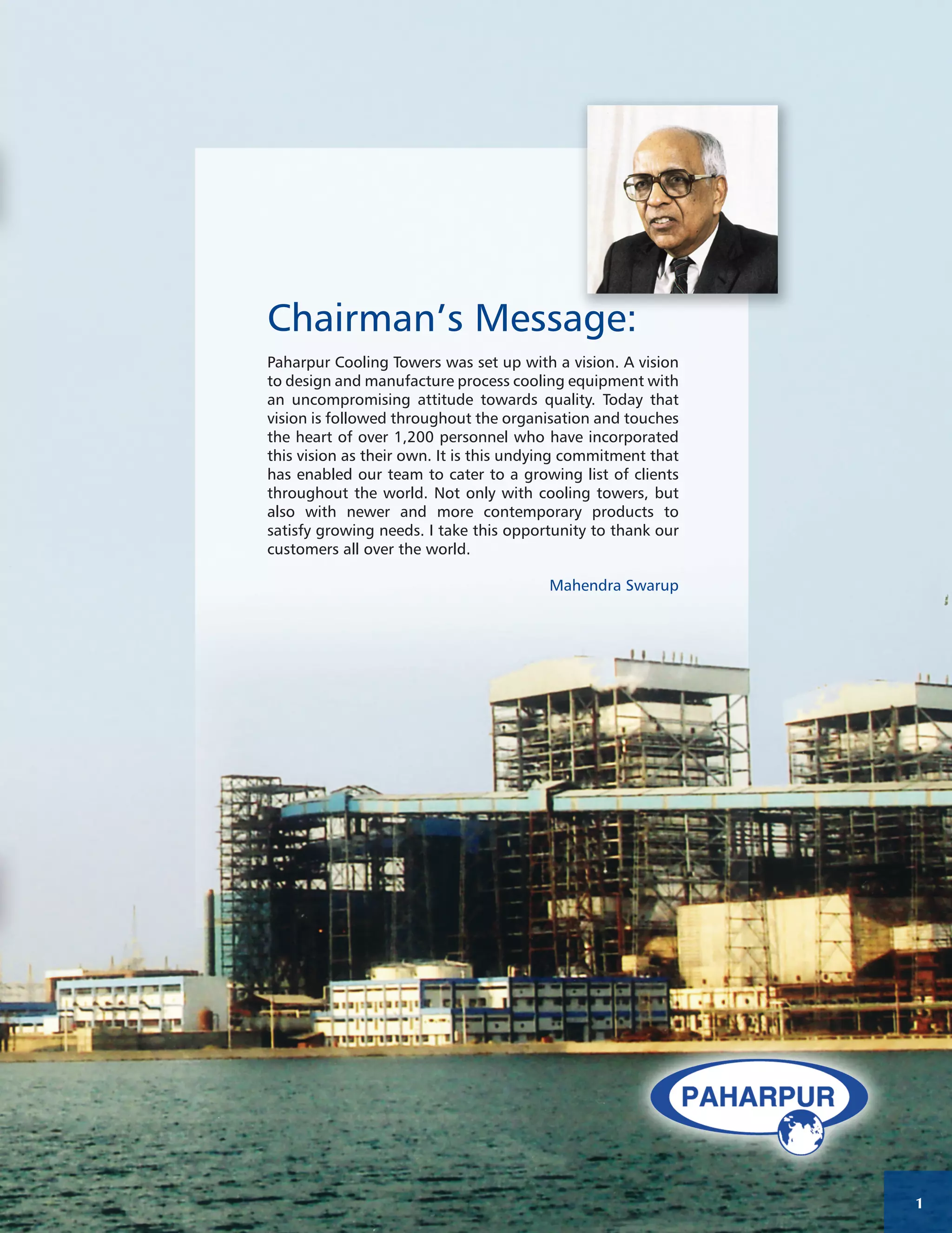 Paharpur Cooling Towers Ltd corporate brochure 2018 | PDF