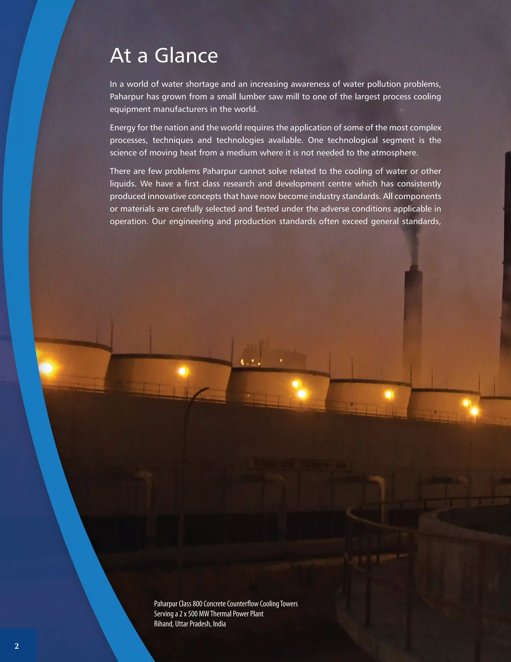 Paharpur Cooling Towers Ltd corporate brochure 2018 | PDF
