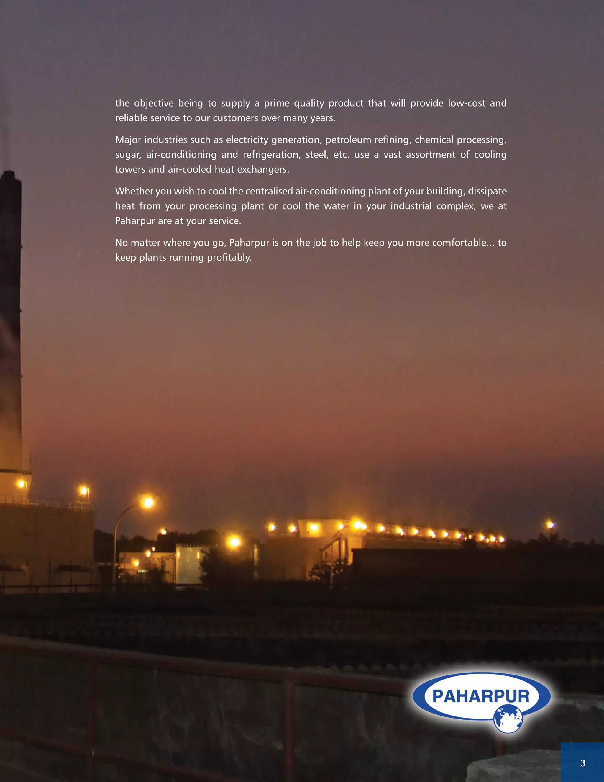 Paharpur Cooling Towers Ltd corporate brochure 2018 | PDF