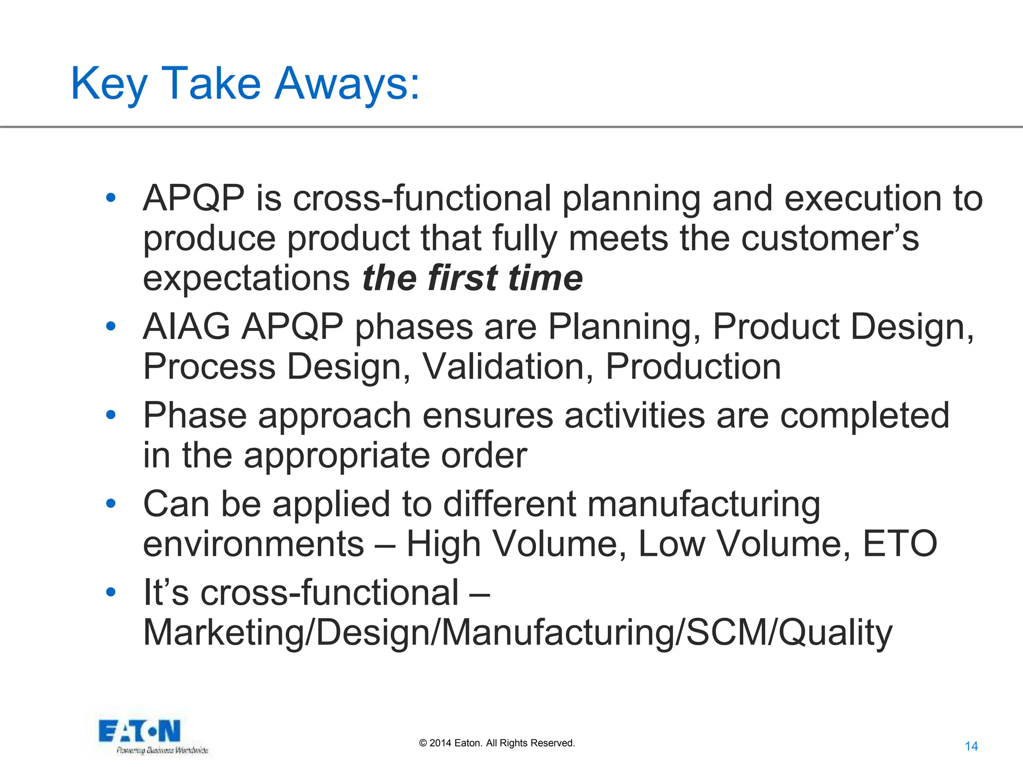 Advanced Product Quality Planning (APQP) and Production Part Approval Process (PPAP) | PPTX