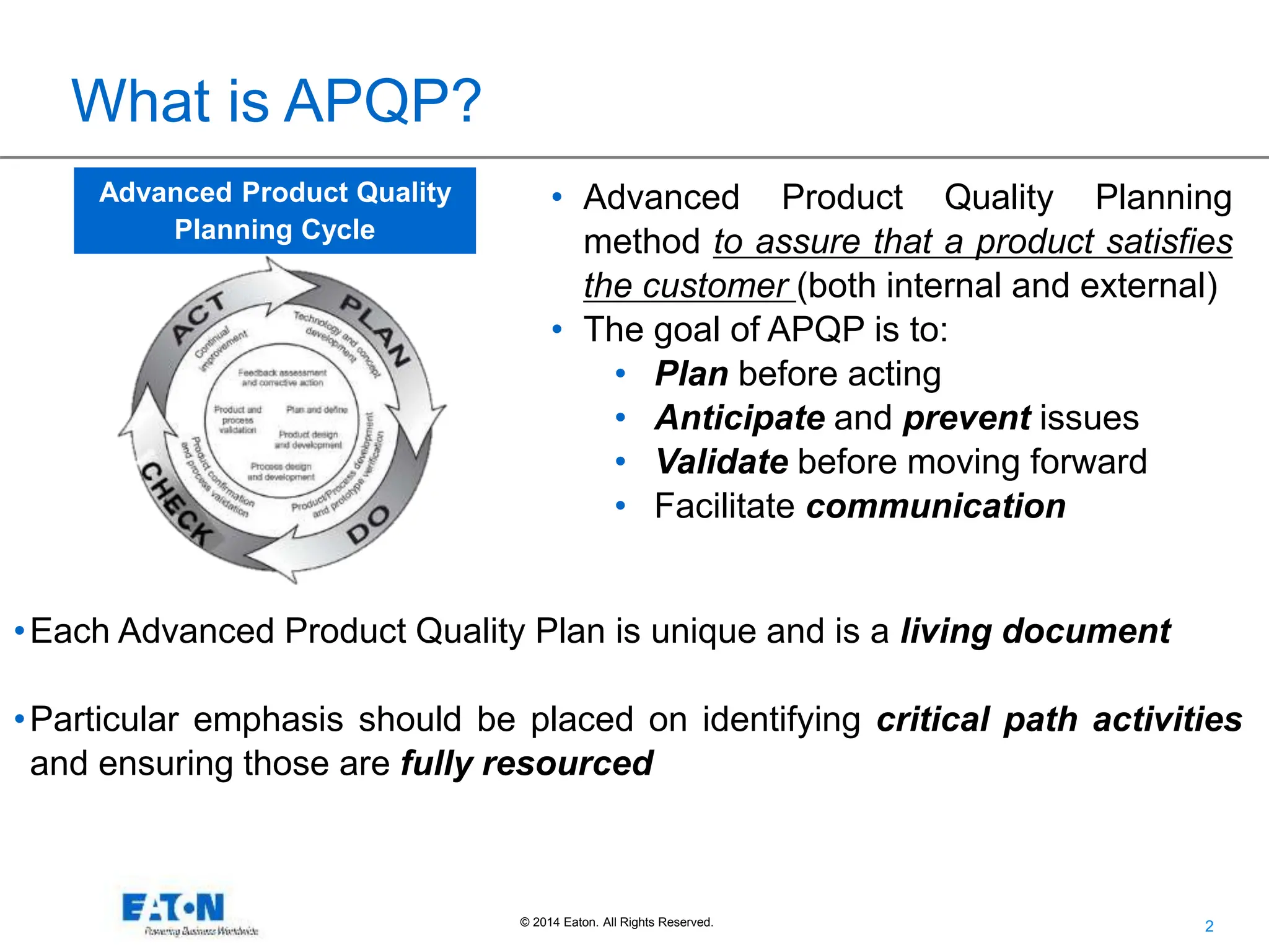 Advanced Product Quality Planning (APQP) and Production Part Approval ...