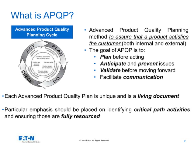 Advanced Product Quality Planning (APQP) and Production Part Approval ...