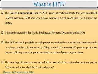 What is patent cooperation treaty store