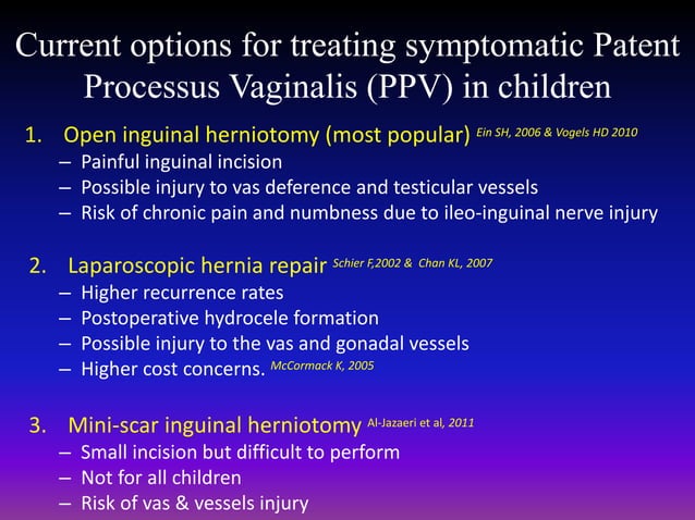 Percutaneous Oblitration ofpatent process vaginalis : a rat model for ...