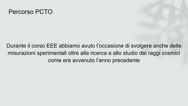 pcto corso eee extreme energy events 2023/2024 | PPT