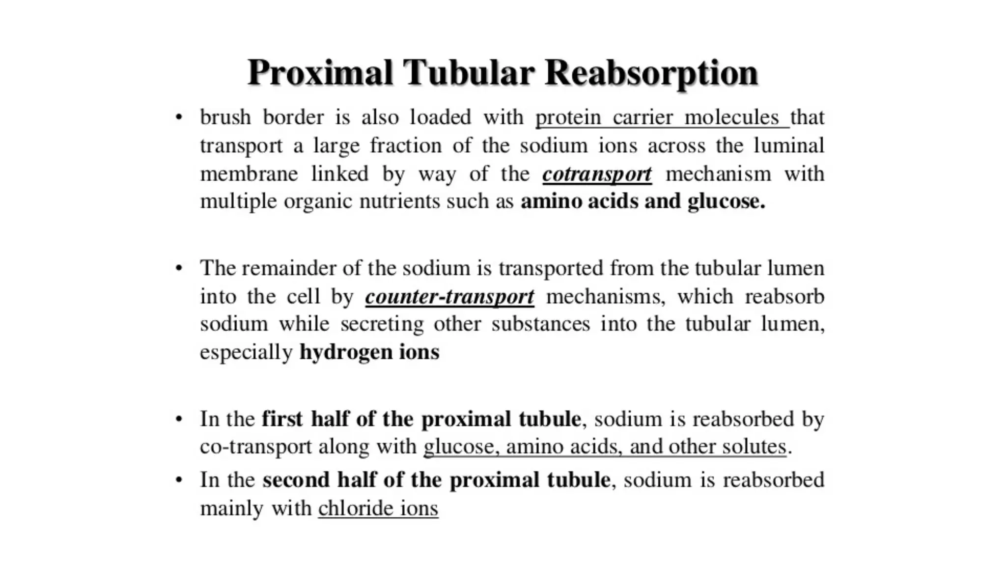 PCT- Renal physiology | PDF
