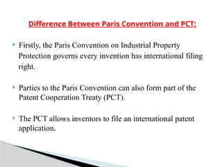 Patentcooperativetreatyvsparisconvention | PPTX