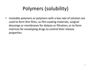 Pcu 101 polymeric systems | PPTX