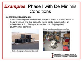 Phase I Environmental Site Assessment Training Seminar | PPT