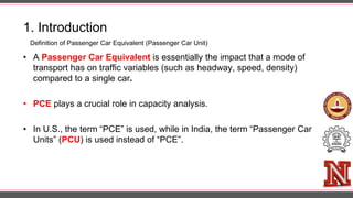 Comparison of PCU for Indian and American conditions | PPTX