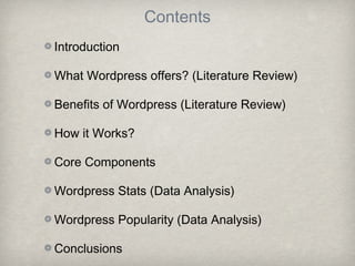 Introduction to Wordpress (Research Based) | PPT